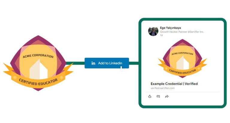 LinkedIn Badges - LinkedIn Badges Examples - Sertifier