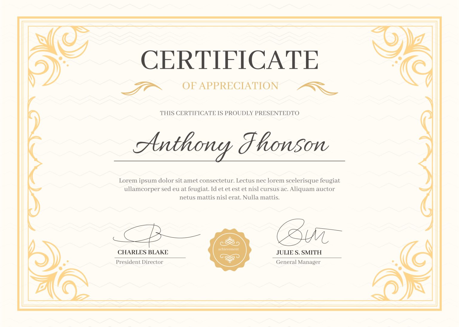 Certificate Of Appreciation Examples (+23 Free & Editable)