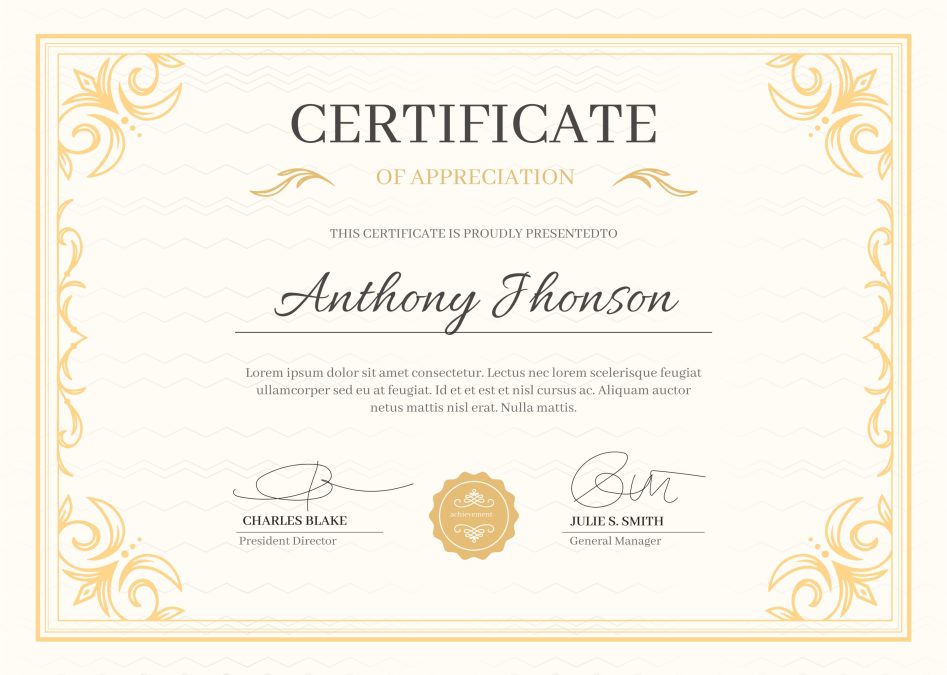 Certificate Of Appreciation Examples (+23 Free & Editable)