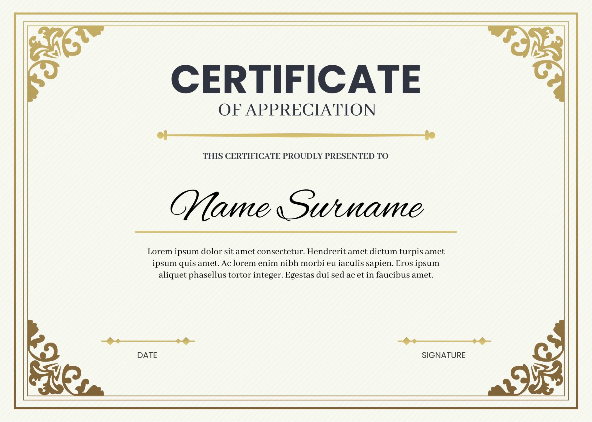 Certificate Of Appreciation Examples (+23 Free & Editable)