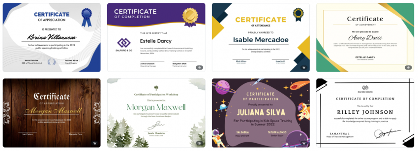 10 Ready-to-Use Certificate Templates You Can Easily Edit In Canva ...